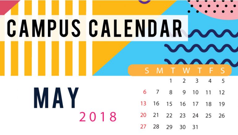 ปฏิทินกิจกรรมมหาวิทยาลัย เดือนพฤษภาคม 2561